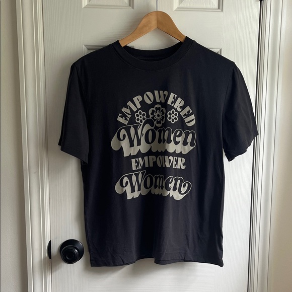 Isaac Morris | Tops | Empowered Women Graphic Black Tee | Poshmark